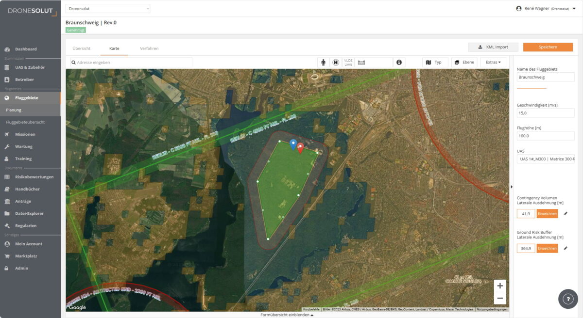 Drohnen Software - Rechtssichere Einsatzplanung und Dokumentation